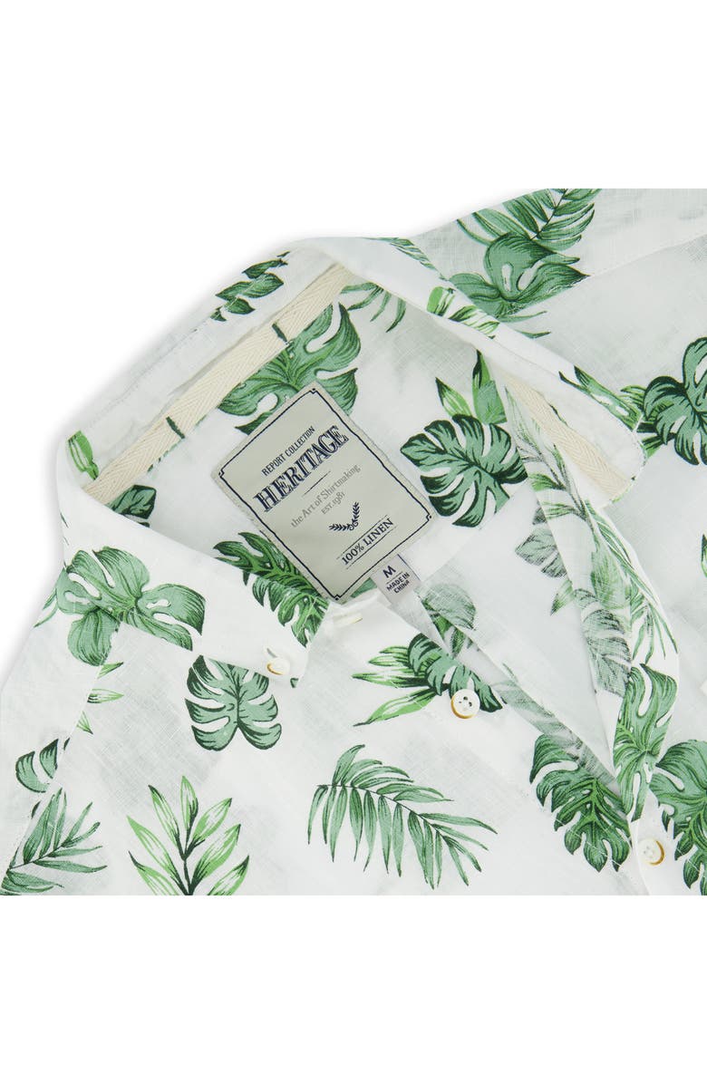 Report Collection Novelty Floral Linen Button-Down Shirt | Nordstromrack