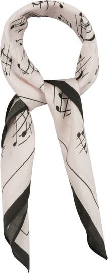 Kate Spade New York music notes cotton & silk bandana | Nordstrom