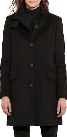 Lauren Ralph Lauren Balmacaan Wool Blend Coat | Nordstrom