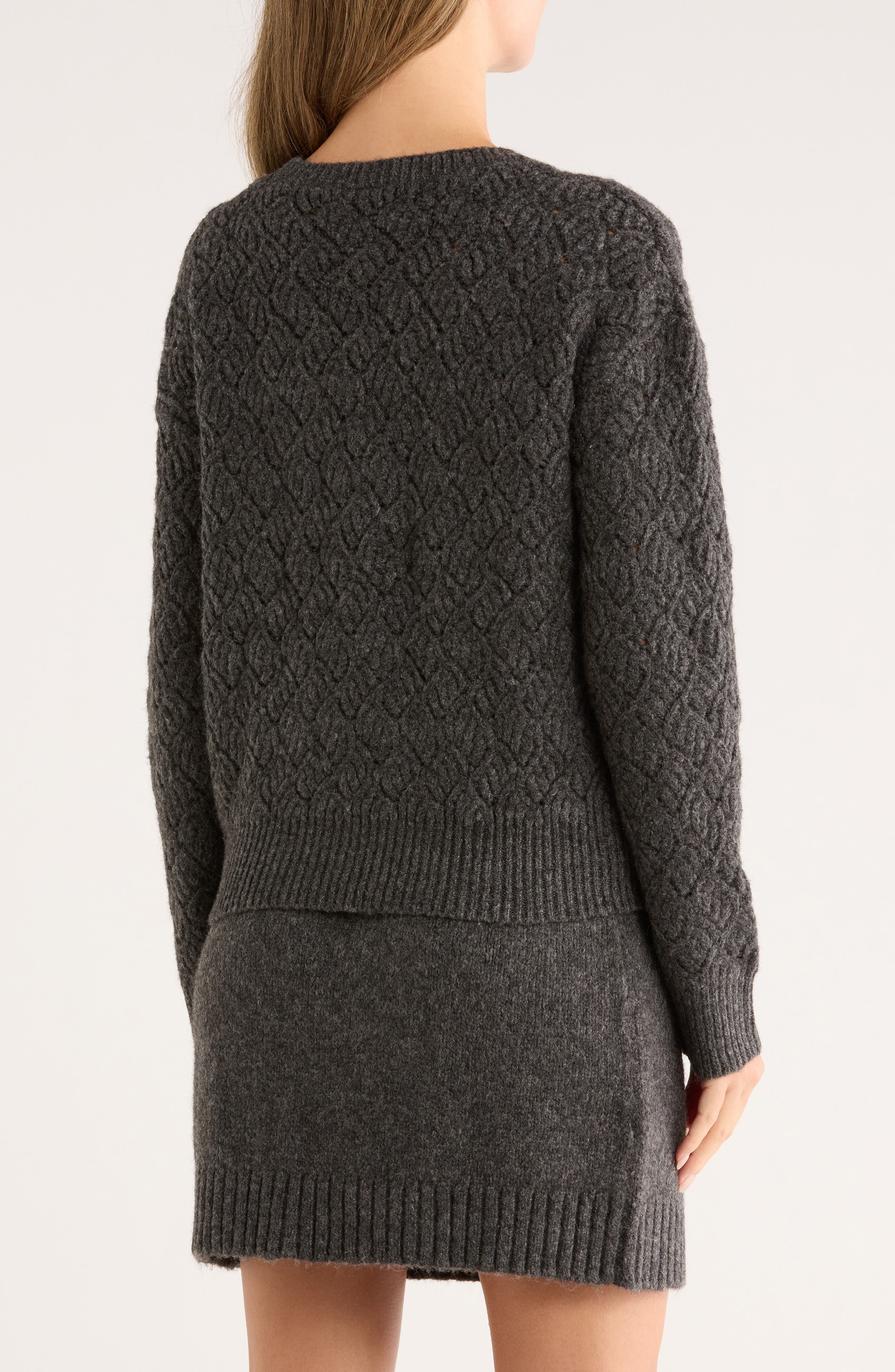 Melrose and Market Pointelle Sweater Cardigan | Nordstromrack