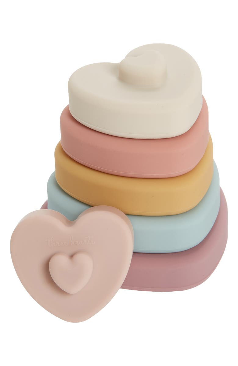 Three Hearts Heart Silicone Stacker Toy | Nordstrom