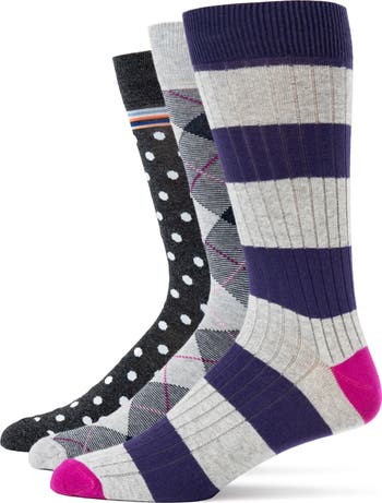 Lorenzo Uomo 3-Pack Assorted Dress Socks | Nordstromrack