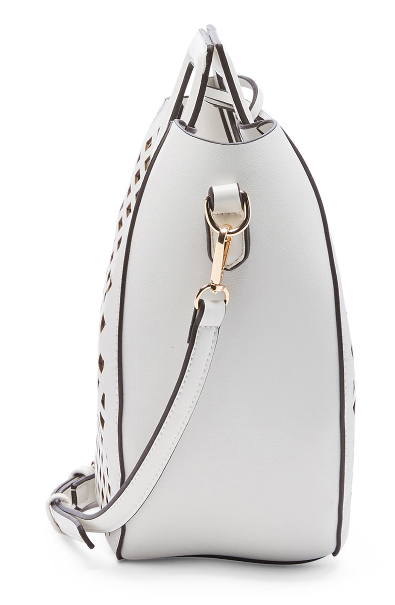 Sole Society Eppie Perforated Faux Leather Satchel | Nordstrom