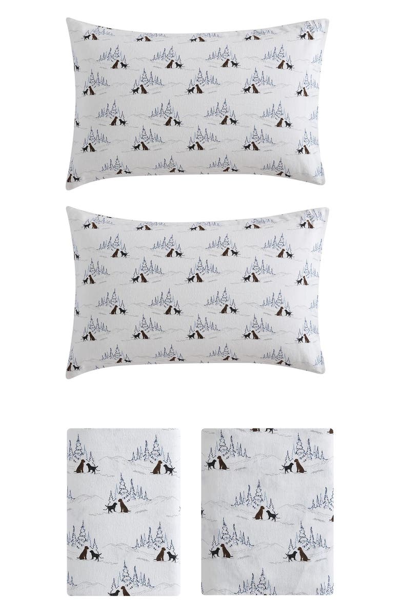 Eddie Bauer Dog Friends Holiday Flannel Sheet Set | Nordstromrack