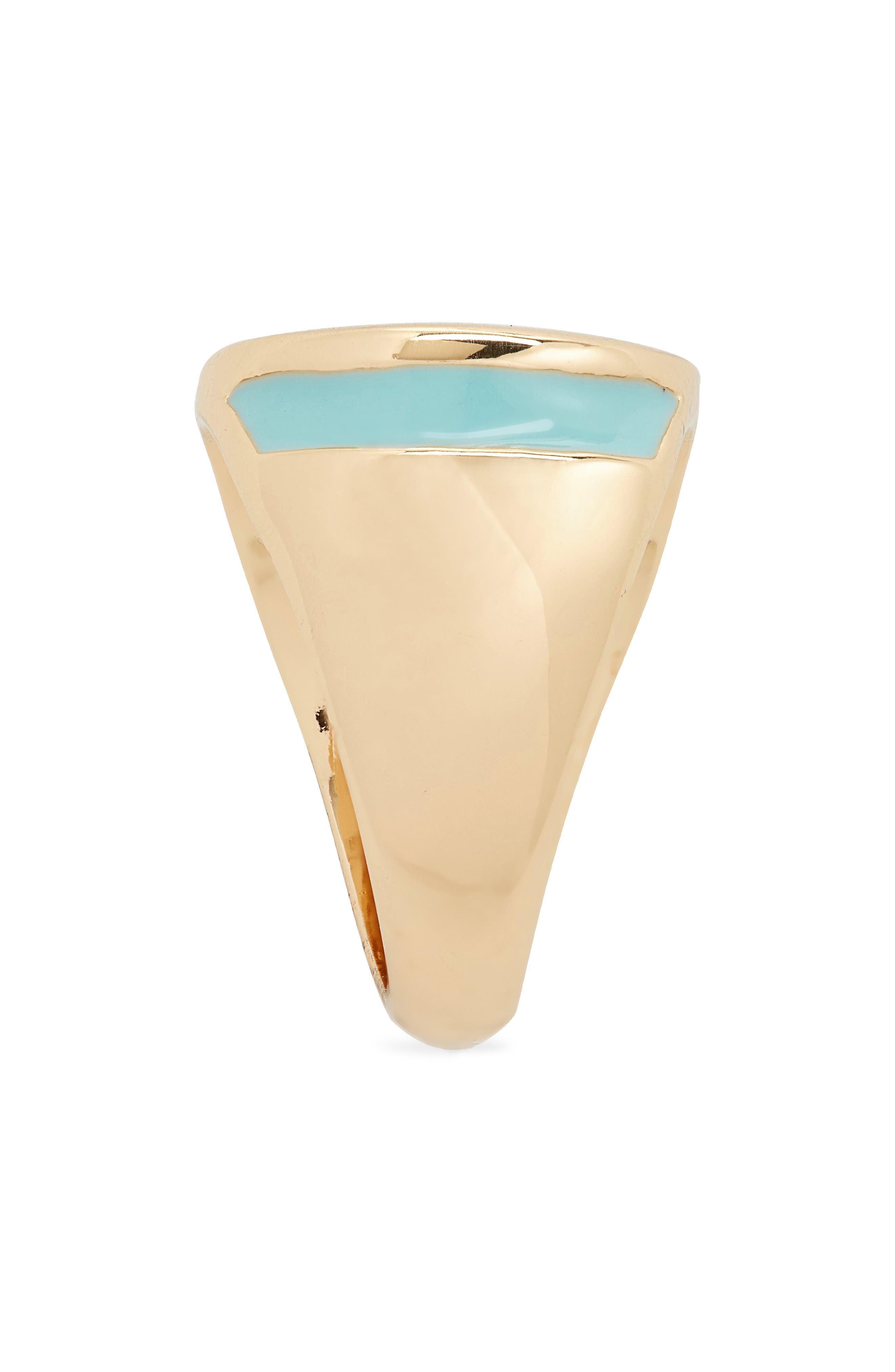 Enamel Edge Signet Ring (Women) | Nordstromrack