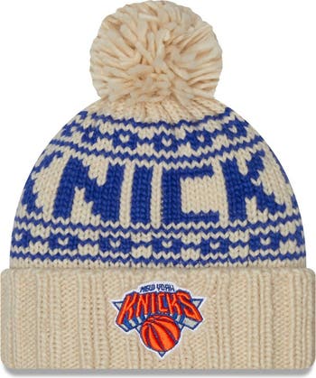 New Era Women's New Era Cream New York Knicks Sport Cuffed Knit Hat ...