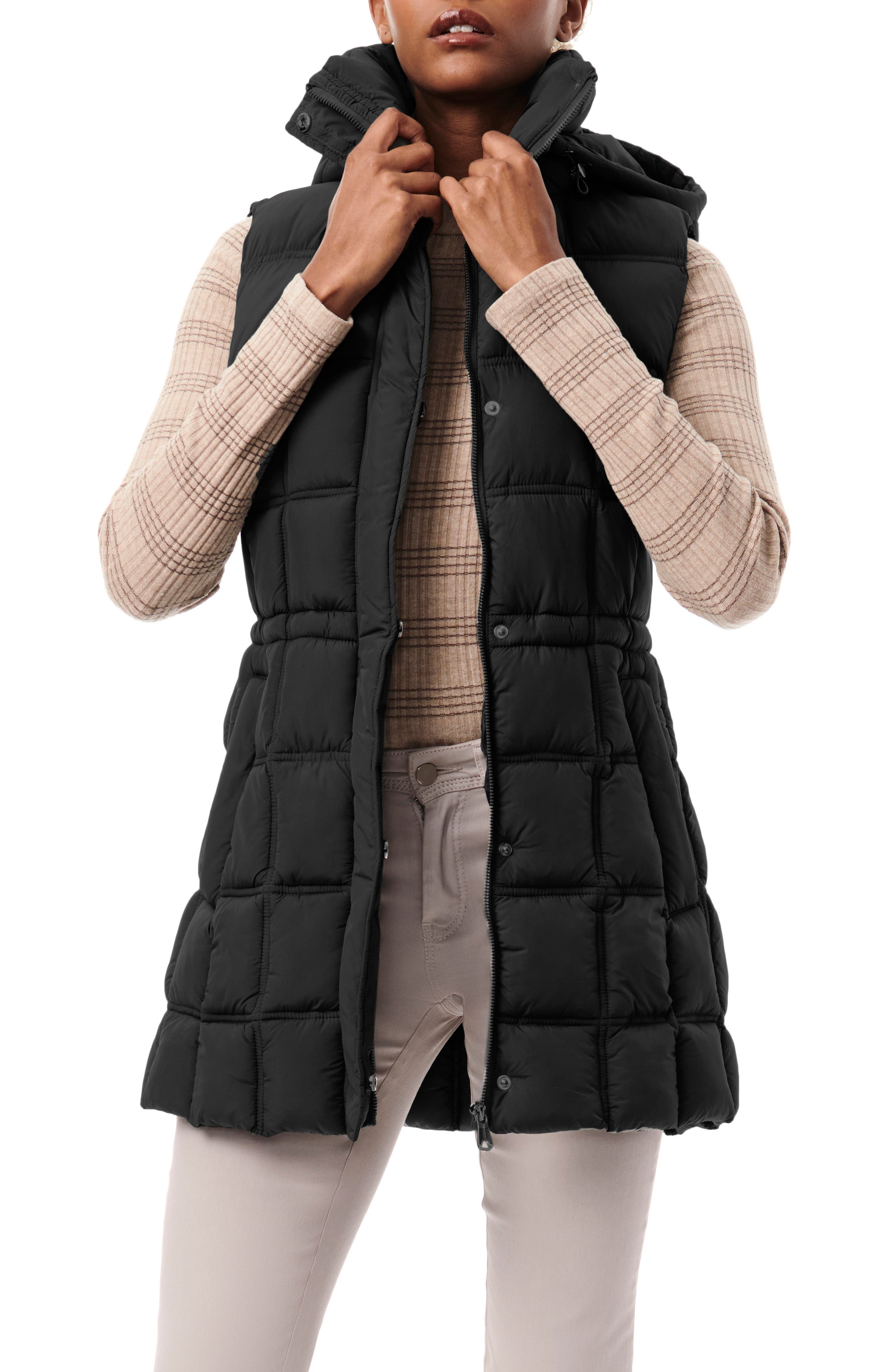 Bernardo Hooded Puffer Vest | Nordstromrack