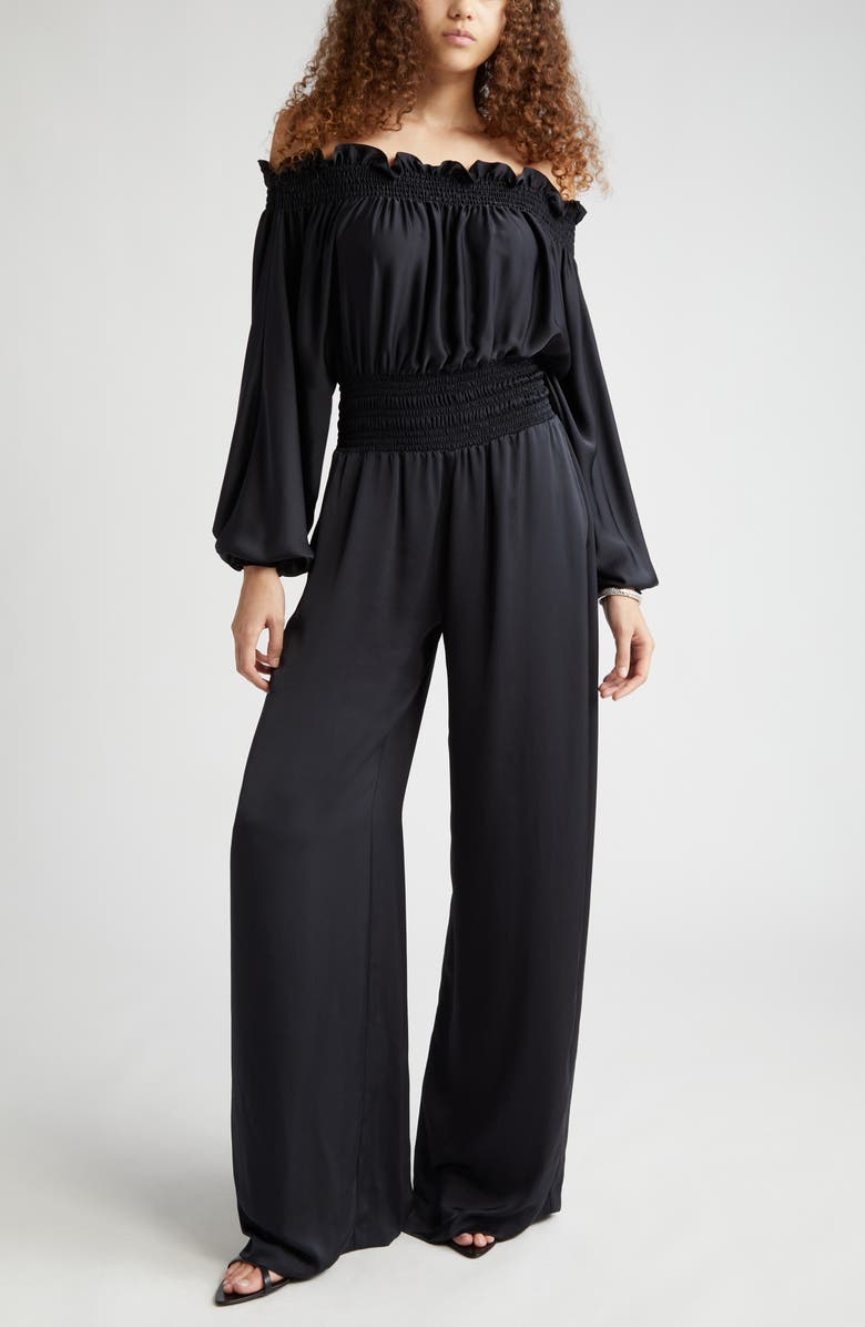 Ramy Brook Teagan Off the Shoulder Long Sleeve Jumpsuit | Nordstromrack