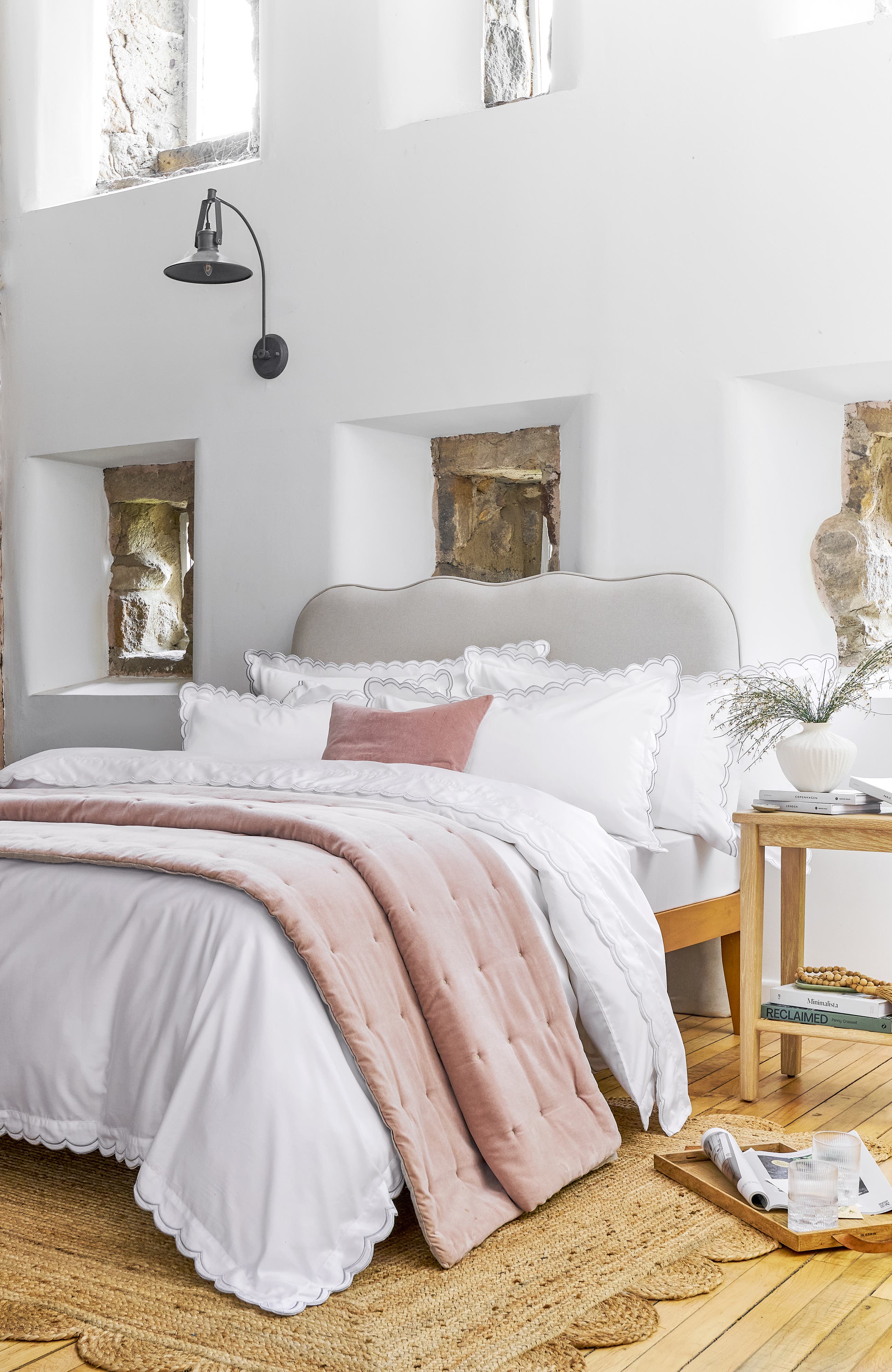 CHRISTY Scallop Edge Luxury Cotton Sateen Duvet Cover Sets | Nordstrom