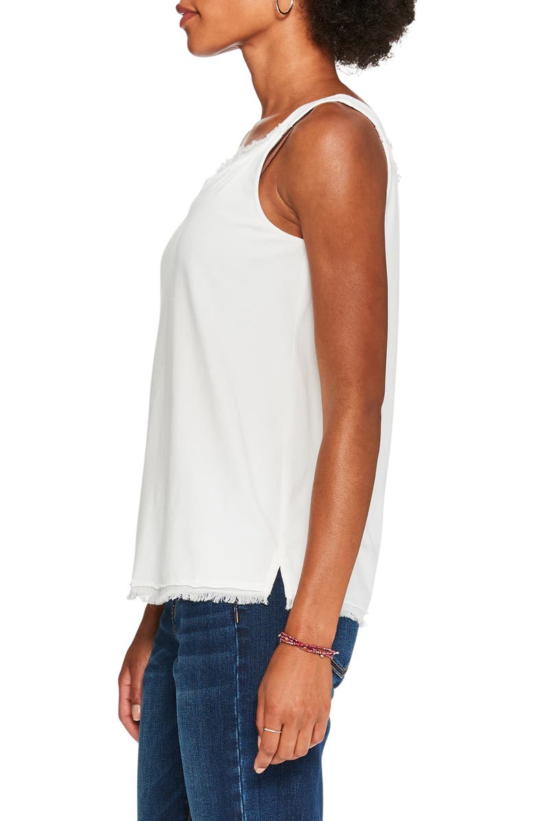 NIC+ZOE Fringe Trim Stretch Cotton Tank | Nordstrom