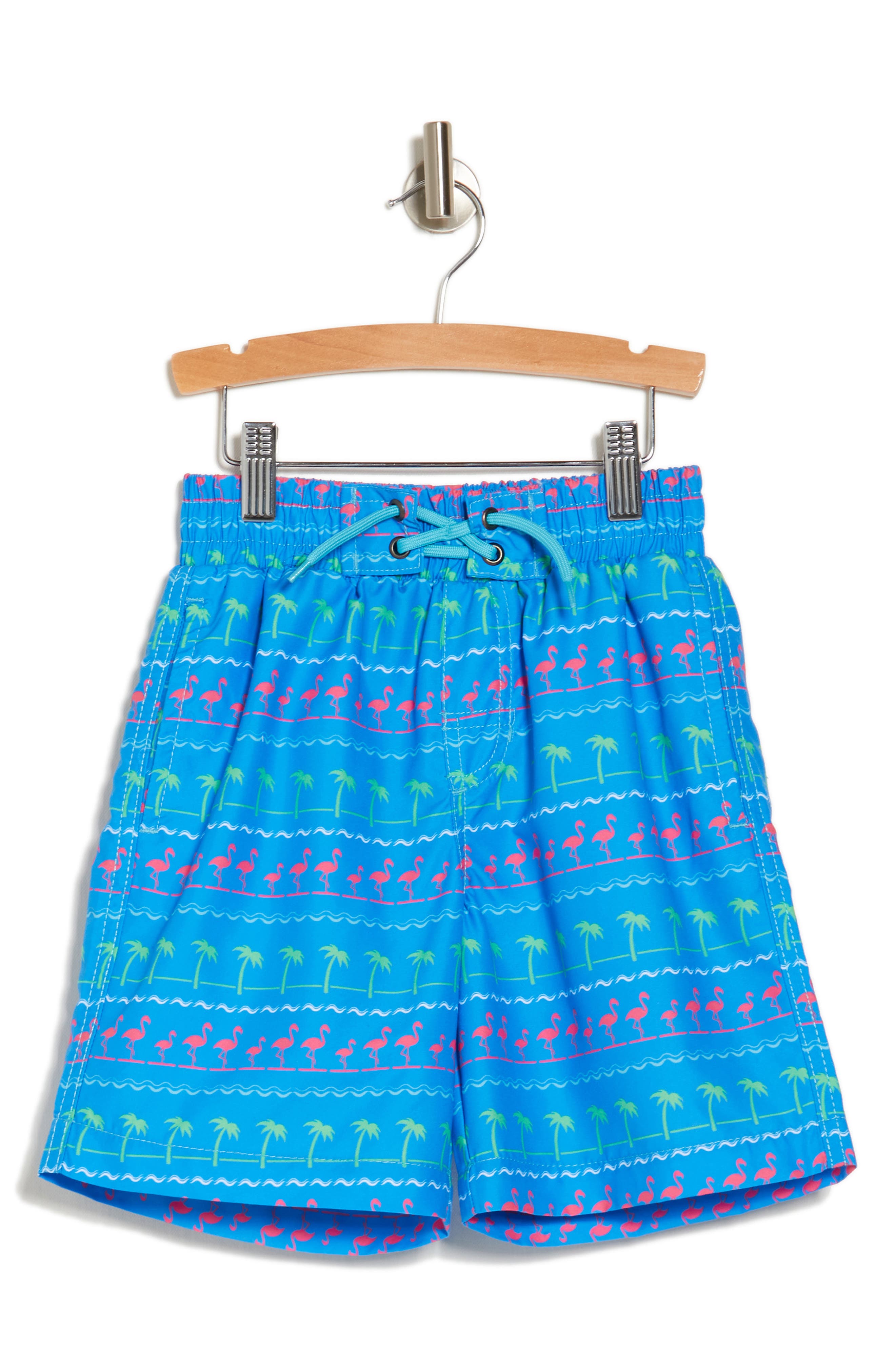 BEACH BROS Kids' Tropical Row Swim Trunks | Nordstromrack