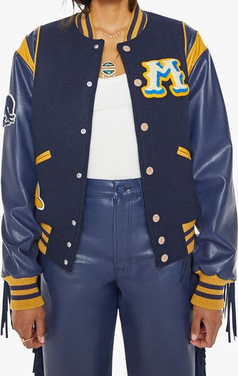 MOTHER The Fringe Team Spirit Varsity Jacket | Nordstromrack