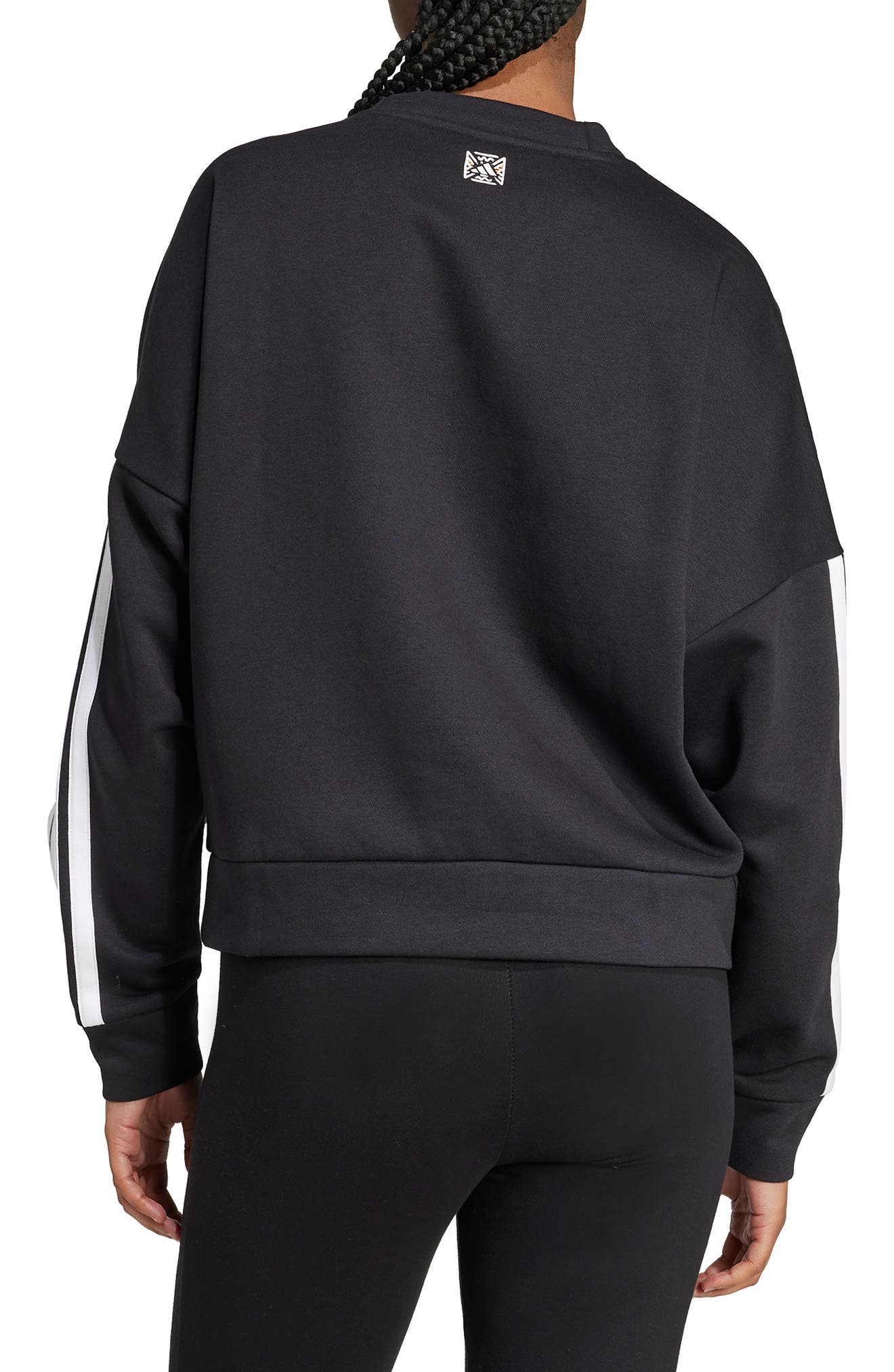 adidas Leopard Embroidered Sweatshirt | Nordstromrack