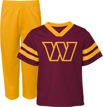 Outerstuff Toddler Burgundy/Gold Washington Commanders Red Zone V-Neck ...