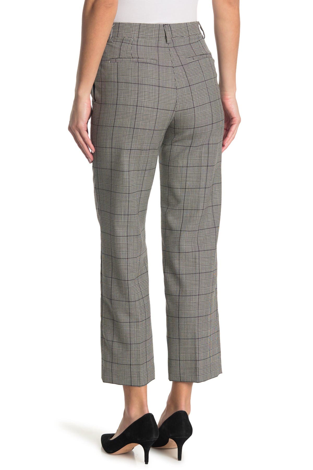 RED Valentino Plaid Cropped Trousers | Nordstromrack