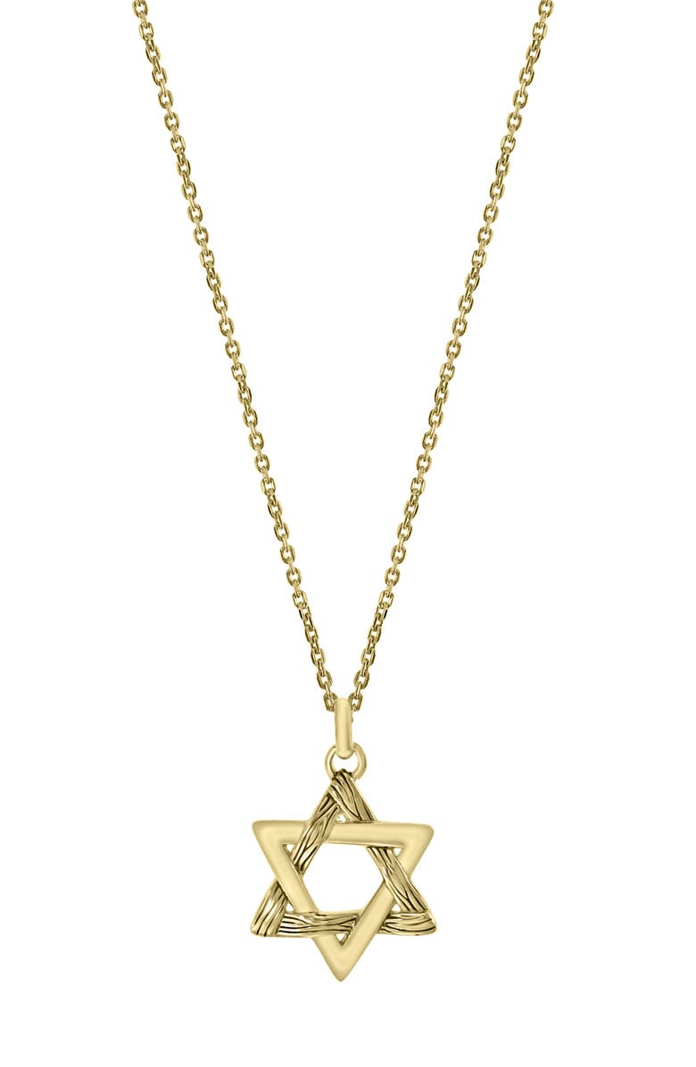 EFFY 18K Yellow Gold Plated Sterling Silver Star of David Pendant ...