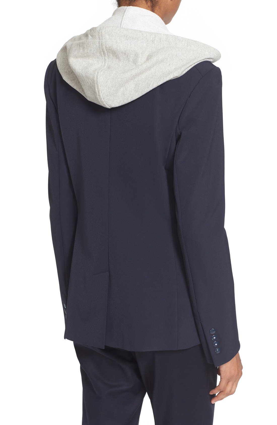 Veronica Beard Scuba Jacket with Removable Hooded Dickey | Nordstrom