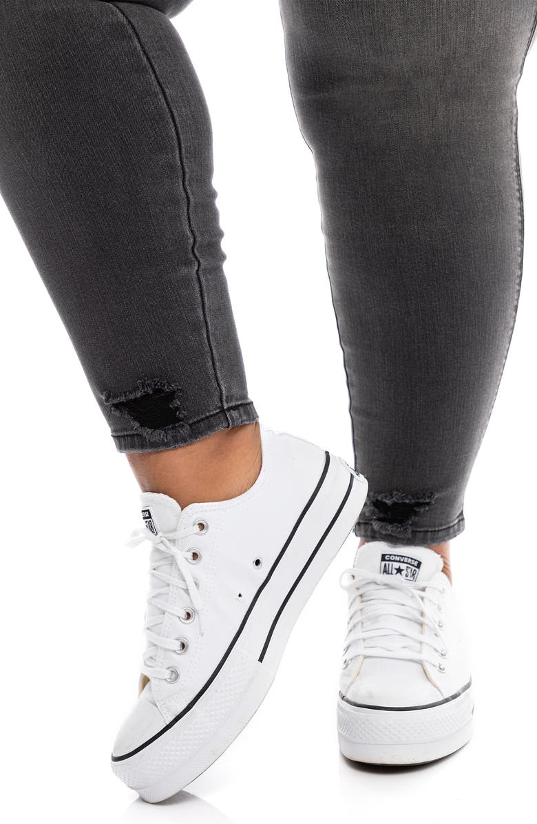 1822 Denim Shadow Pocket High Waist Ankle Skinny Jeans | Nordstrom