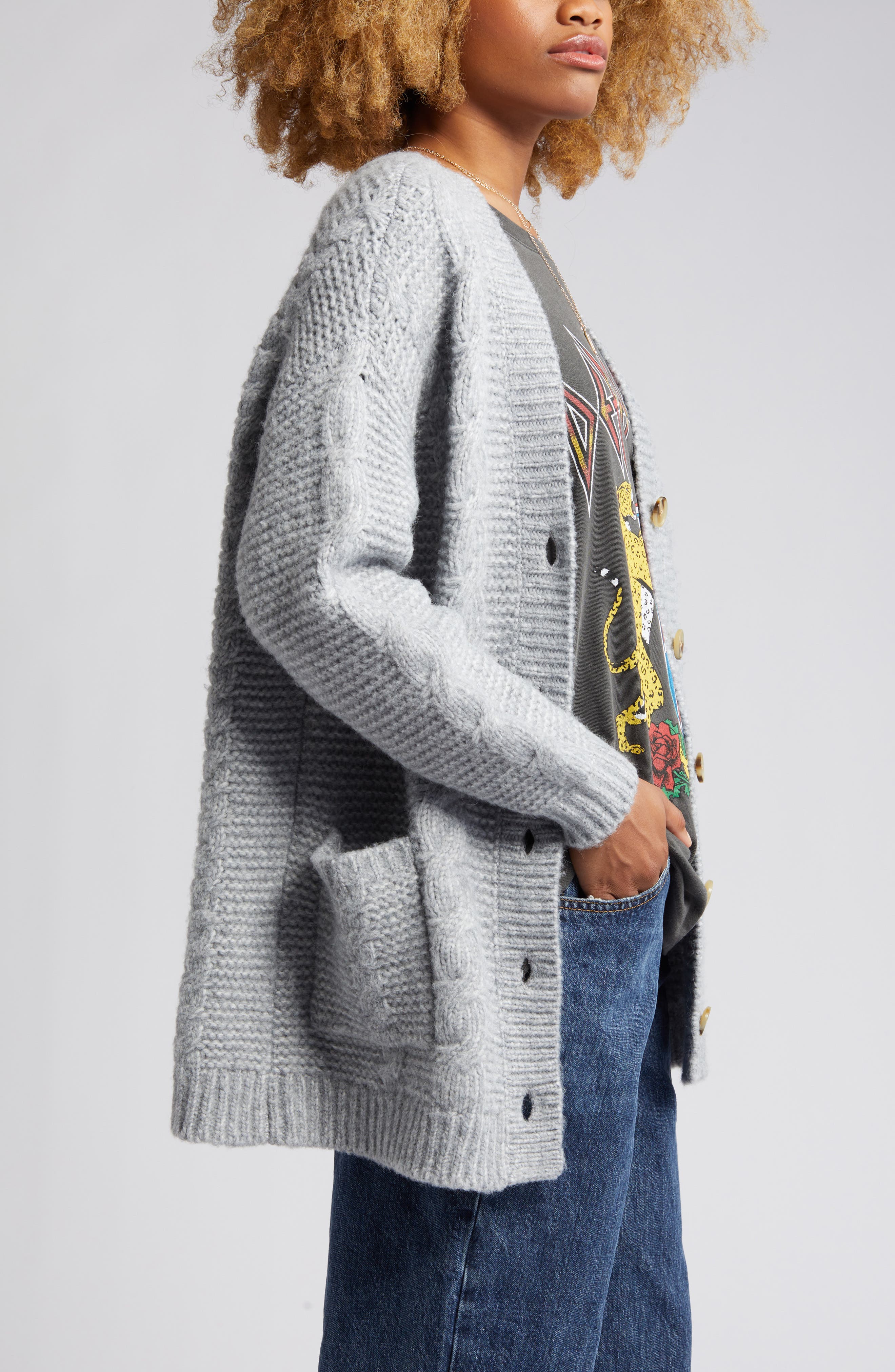 BP. V-Neck Oversize Cardigan | Nordstromrack