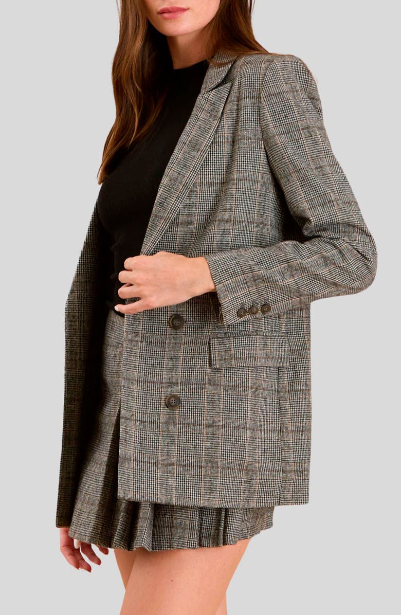 Blu Pepper Plaid Double Breasted Blazer | Nordstromrack