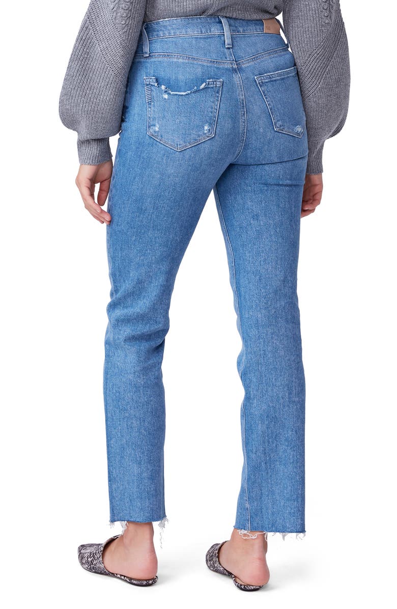 PAIGE Sarah High Waist Ankle Straight Leg Jeans | Nordstromrack