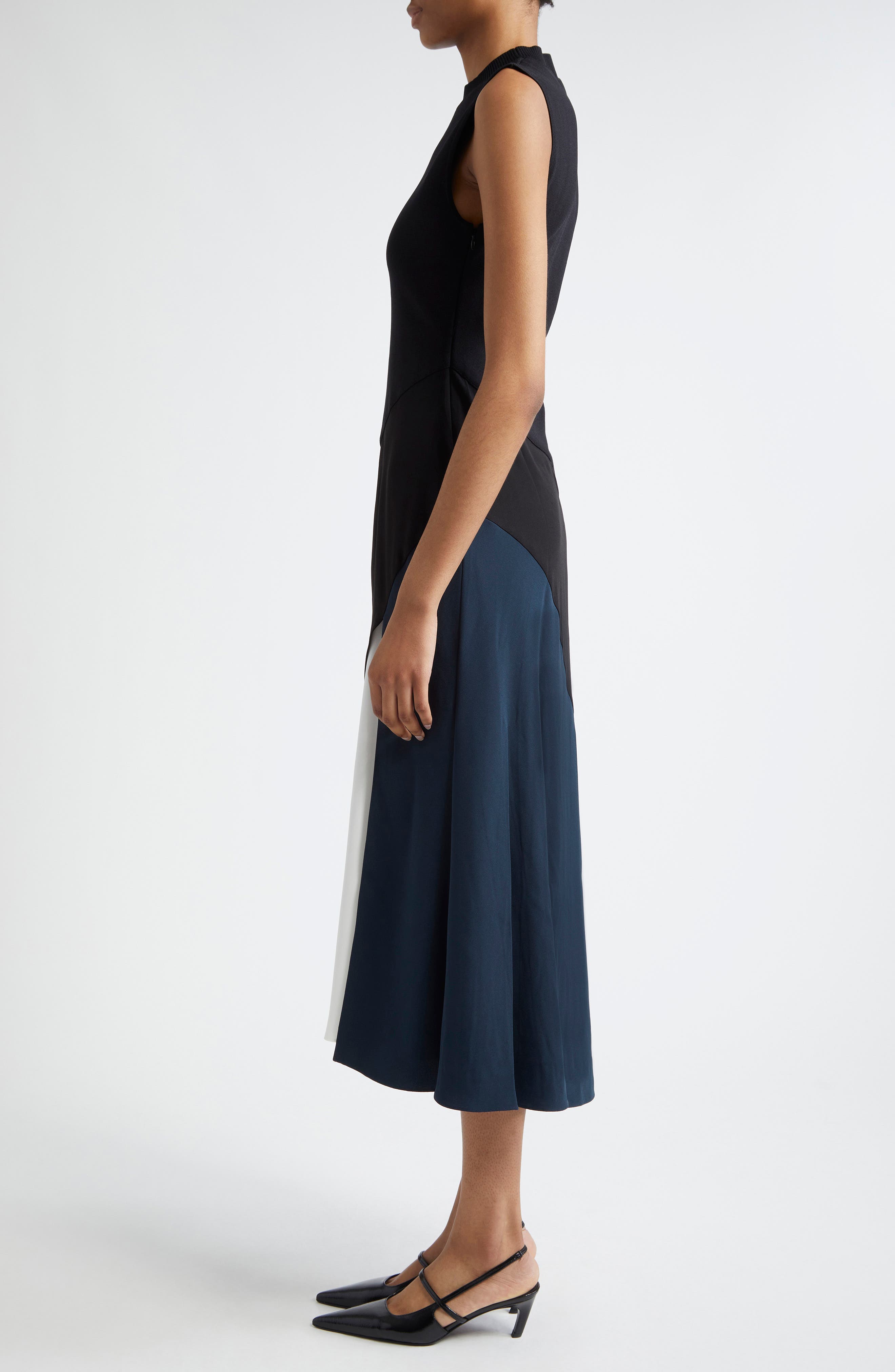 Reiss Faro Colorblock Detail Sleeveless Dress | Nordstromrack