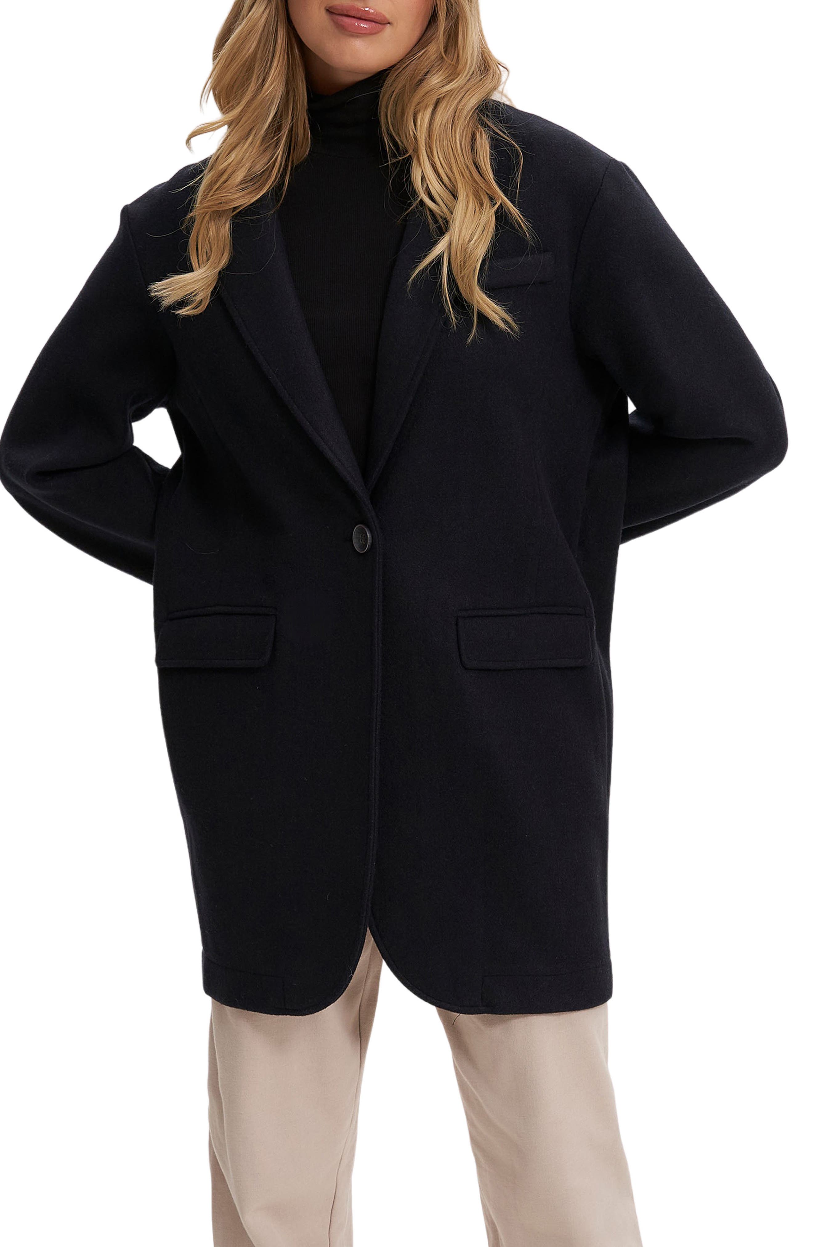 Noize Poesy Double Breasted Coat | Nordstromrack