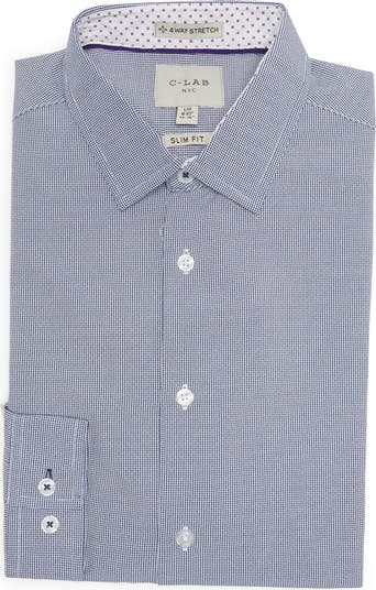 C-LAB NYC Four-Way Stretch Long Sleeve Dress Shirt | Nordstromrack