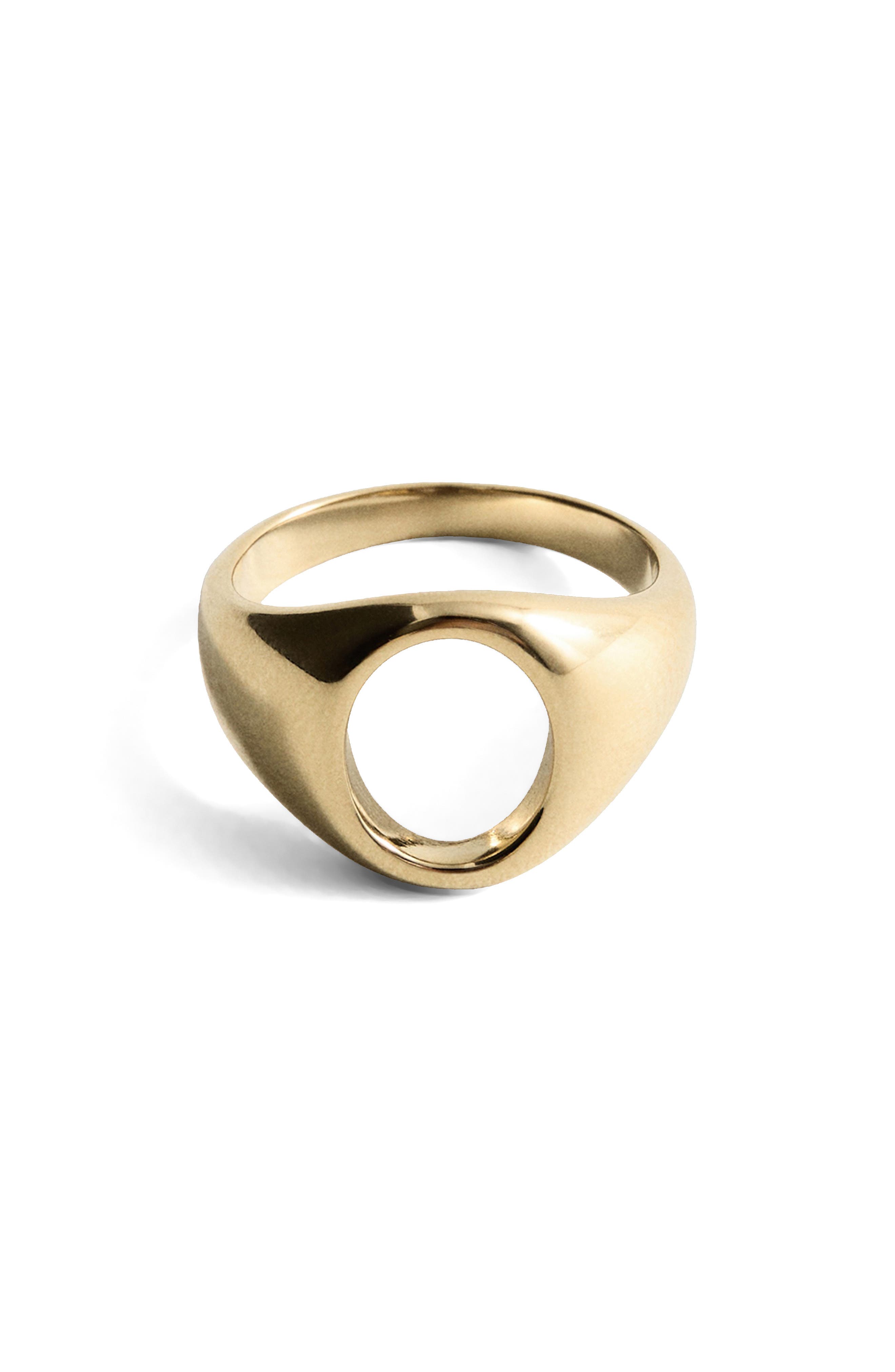 MANGO Cutout Signet Ring | Nordstrom