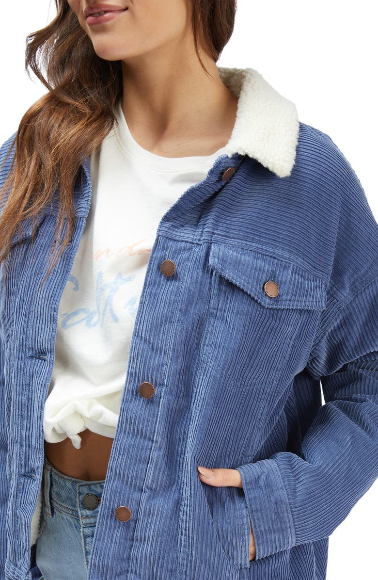 Roxy Fortune Future Corduroy Trucker Jacket | Nordstromrack