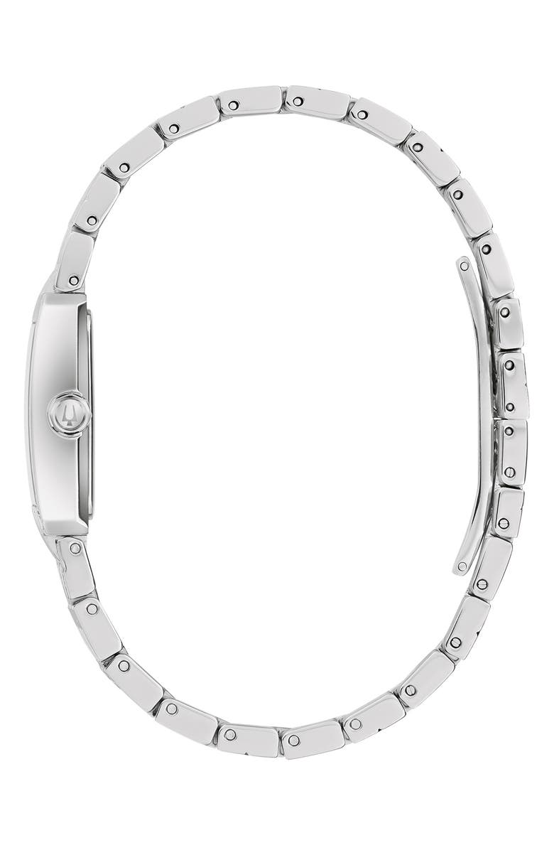 BULOVA Swarovski Crystal Three Hand Quartz Bracelet, 19.3mm x 7.6mm ...