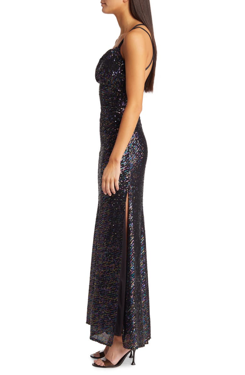 Morgan & Co. Strappy Sequin Body-Con Gown | Nordstrom