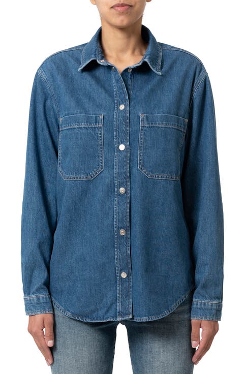 Women's Denim Button Up Tops | Nordstrom