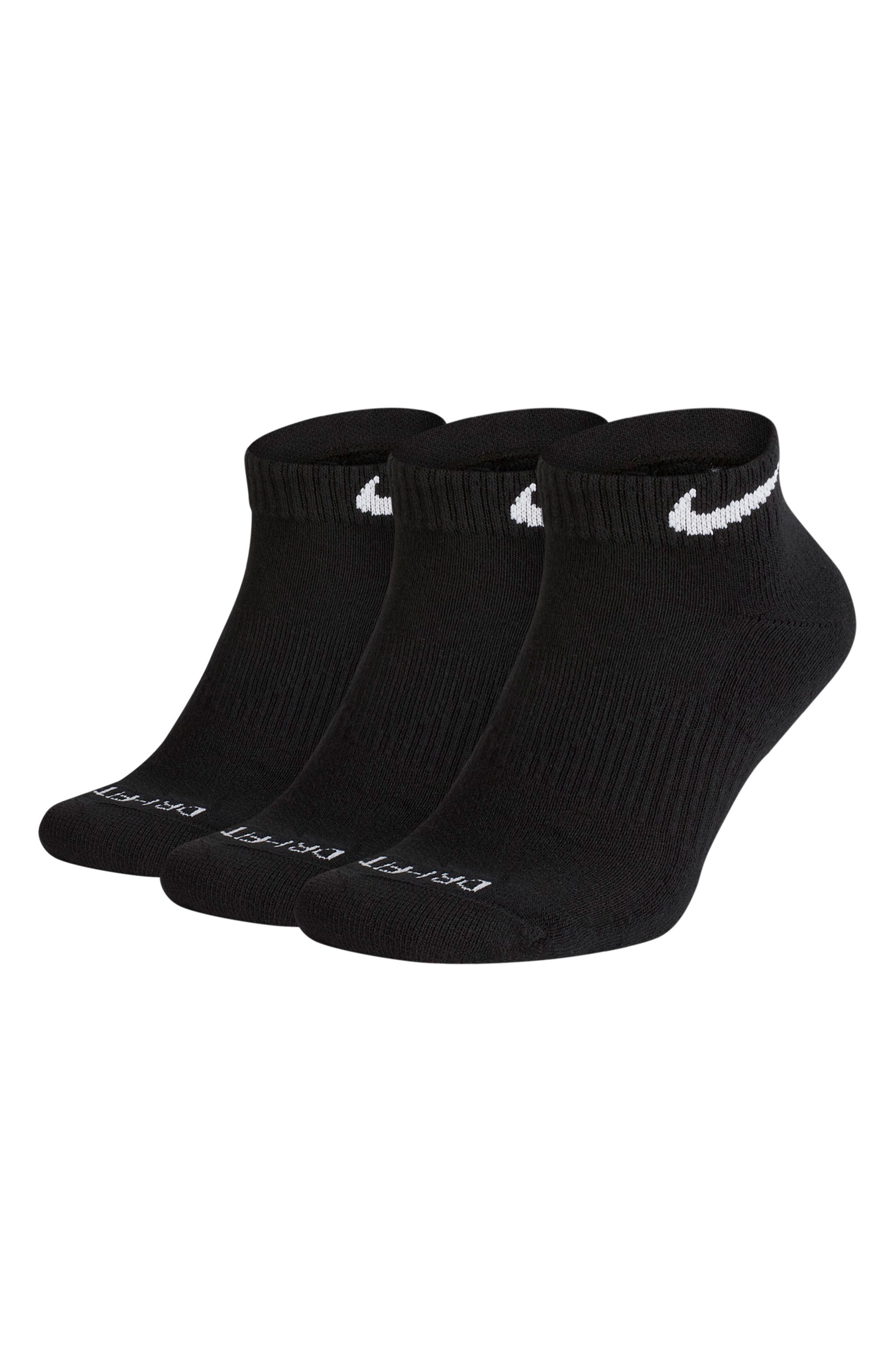 Nike Dry 3-Pack Everyday Plus Cushion Low Training Socks | Nordstrom