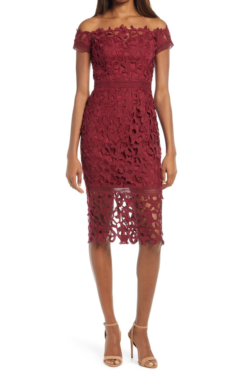 Chi Chi London Off the Shoulder Cocktail Dress | Nordstromrack