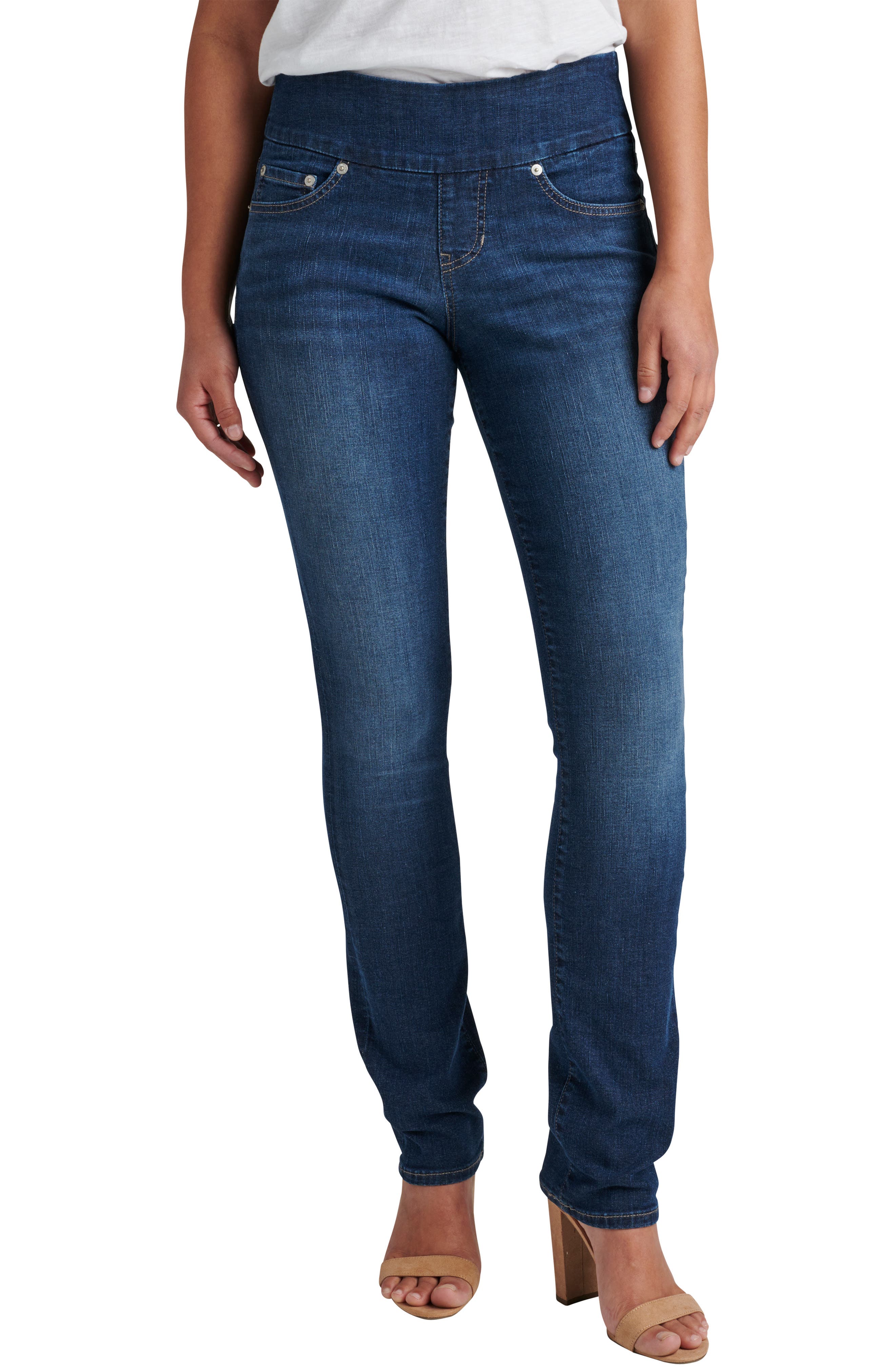 JAG Jeans Peri Pull-On Stretch Straight Leg Jeans | Nordstromrack