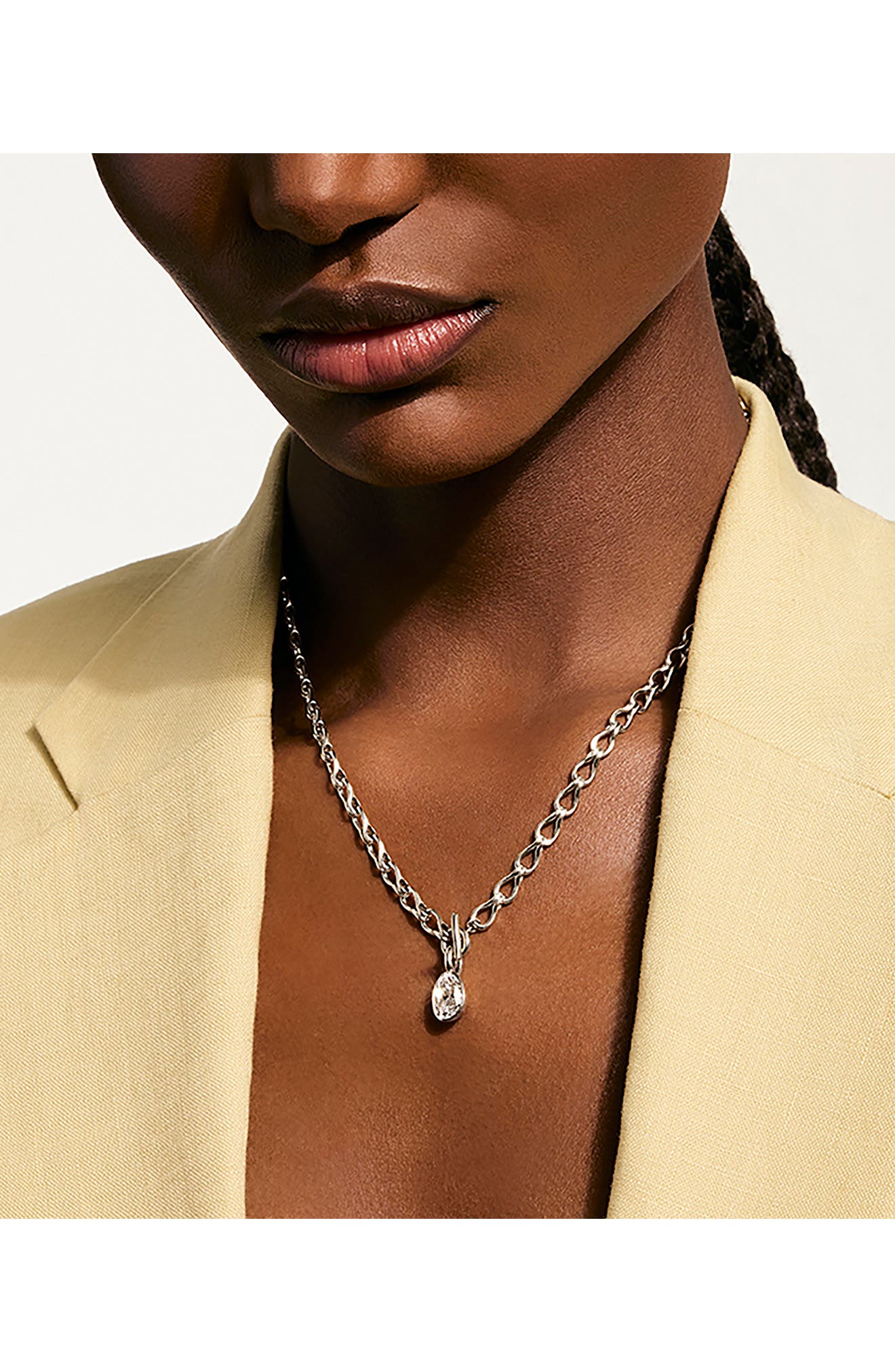 John Hardy JH Lovestruck™ Surf Link Necklace, Sterling Silver, Lab ...