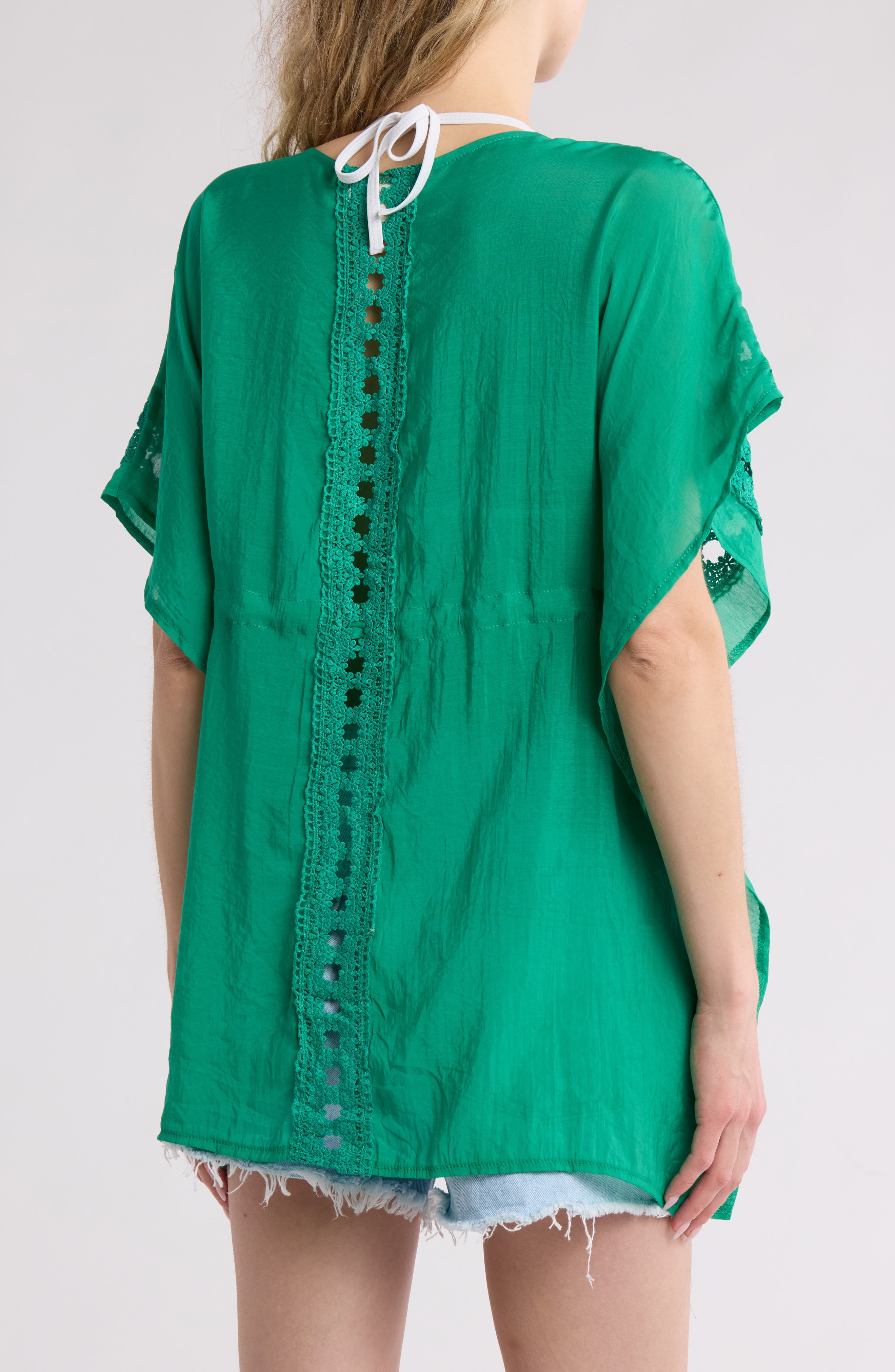 Elan Lace Trim Cover-Up Wrap | Nordstromrack