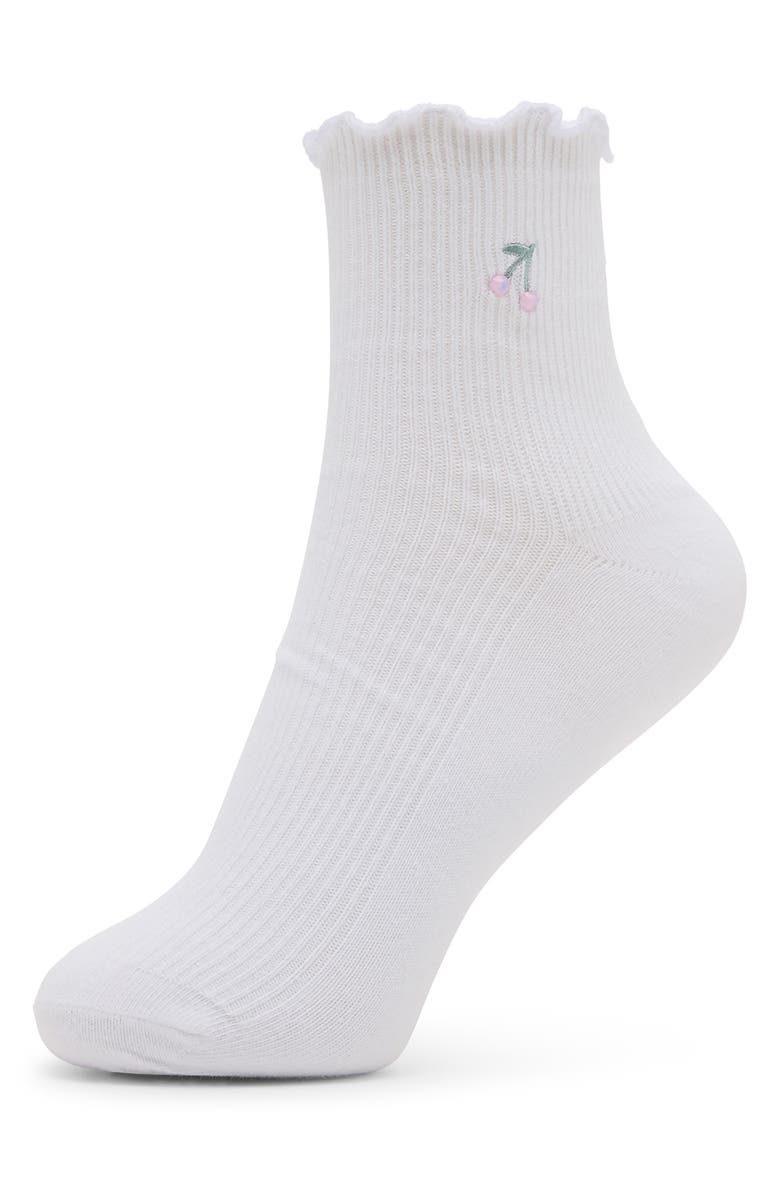 Steve Madden 5-Pack Rhinestone Cherry Crew Socks | Nordstromrack