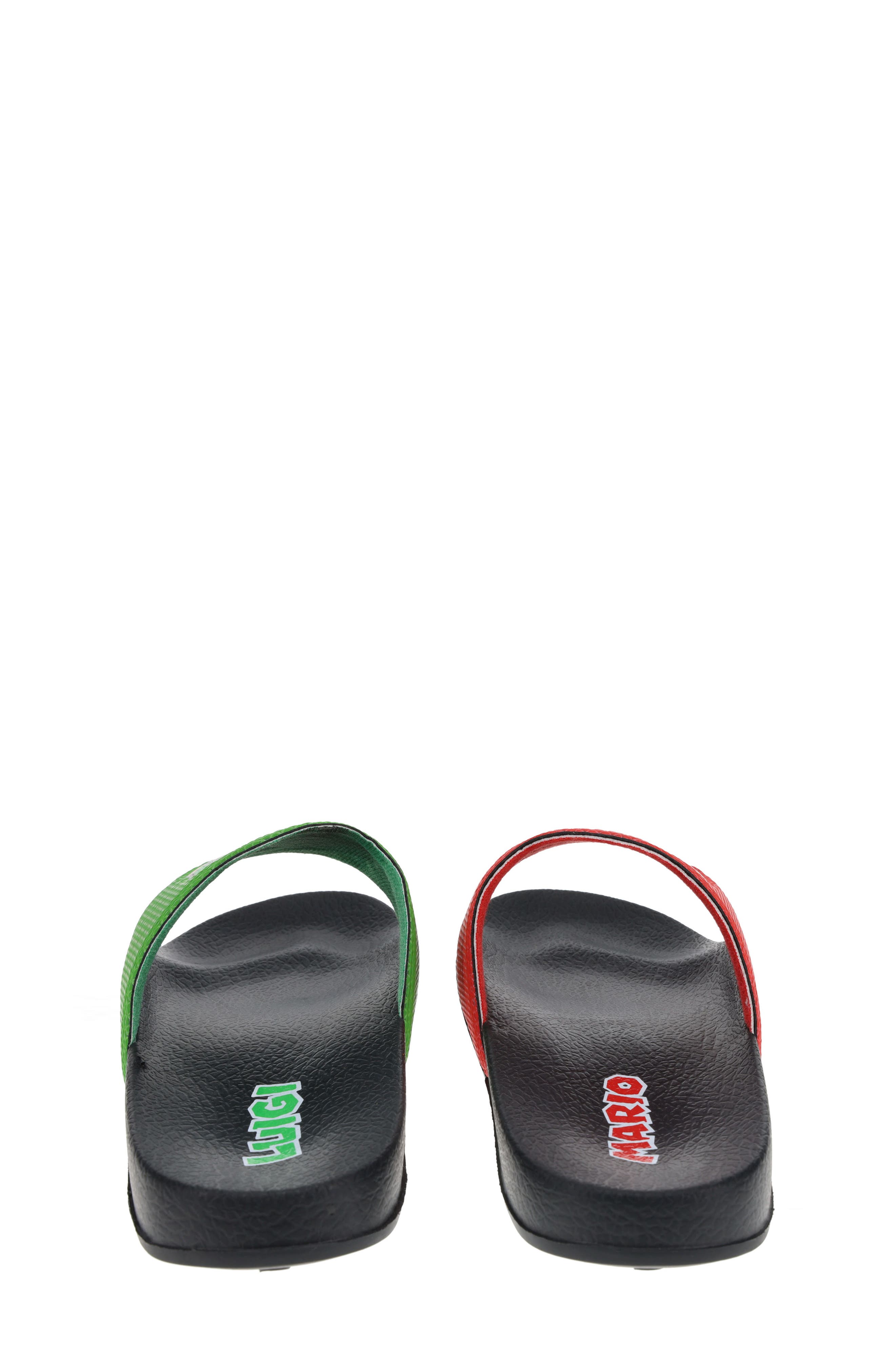 SG Footwear Kids' Mario & Luigi Print Slide Sandal | Nordstromrack