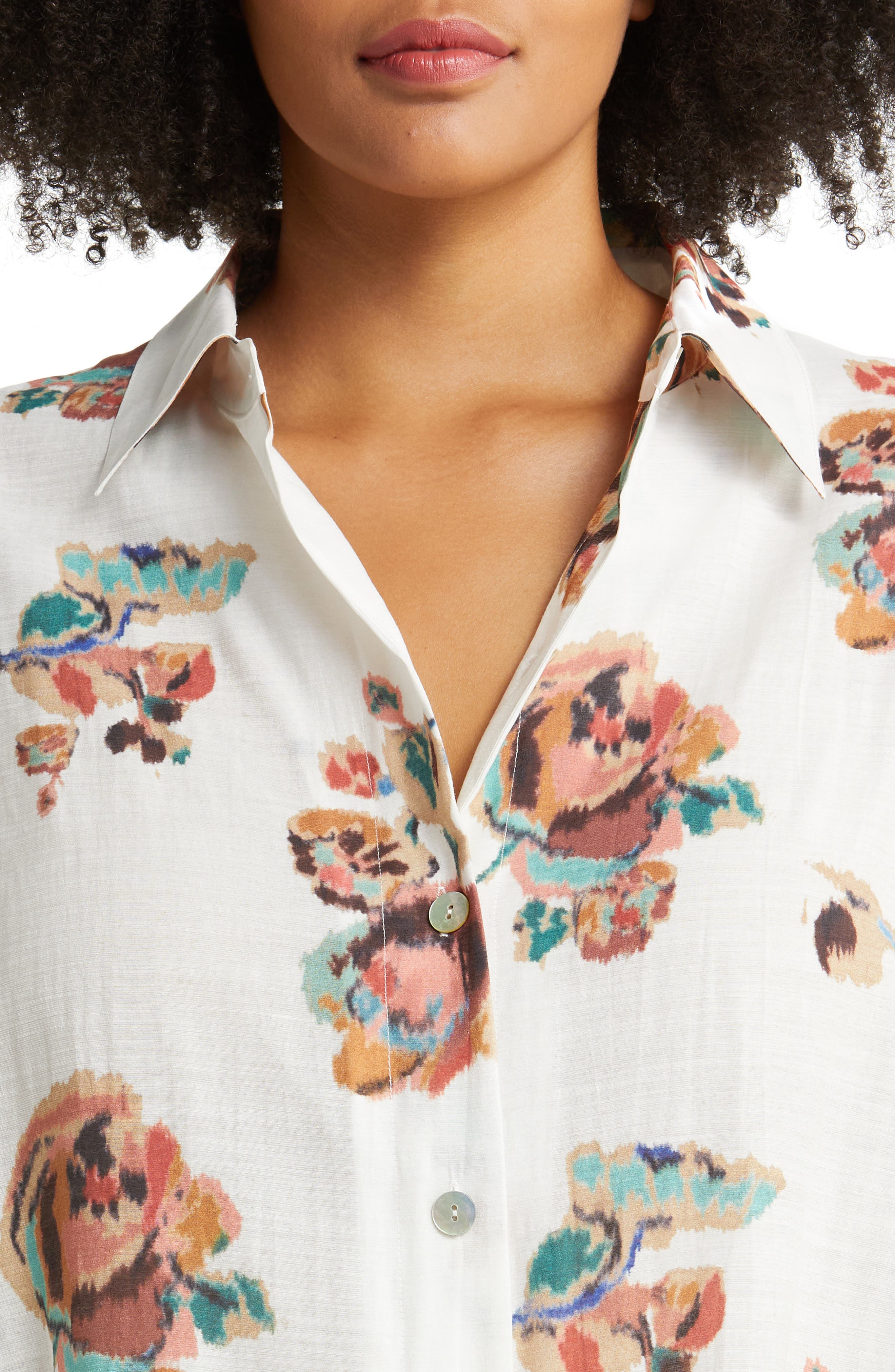 Vince Ikat Floral Blouse | Nordstromrack