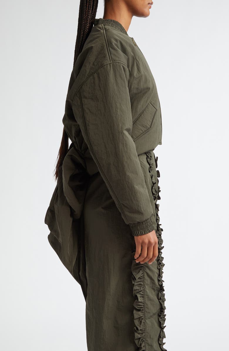 Cecilie Bahnsen Ubon Bow Hem Nylon Bomber Jacket | Nordstromrack