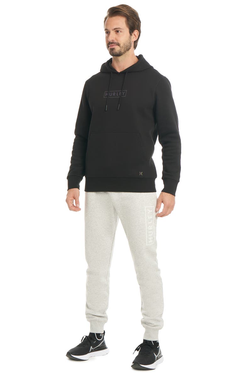 Hurley Box Logo Fleece Pullover Hoodie | Nordstromrack
