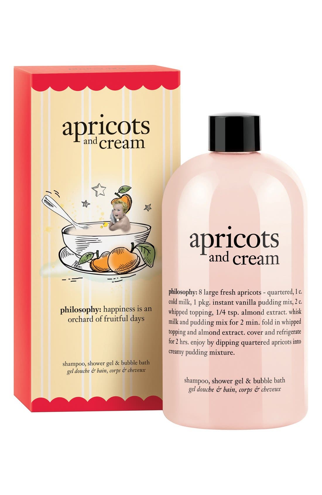 philosophy 'apricots & cream' shampoo, shower gel & bubble bath ...