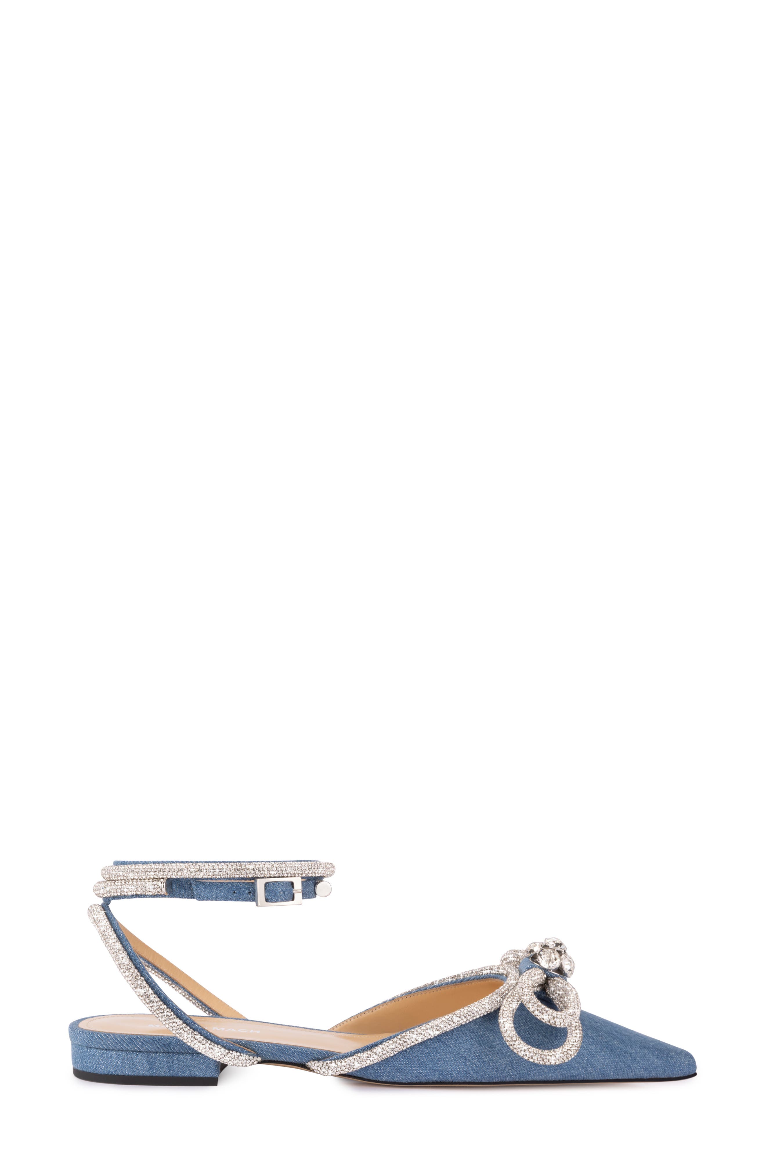 Mach & Mach Double Bow Pointed Toe Flat (Women) | Nordstromrack