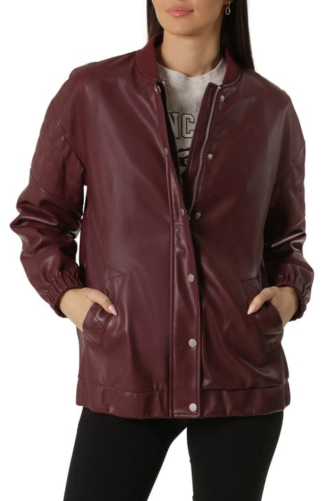 Women's Faux Leather Bomber Jackets | Nordstrom Rack