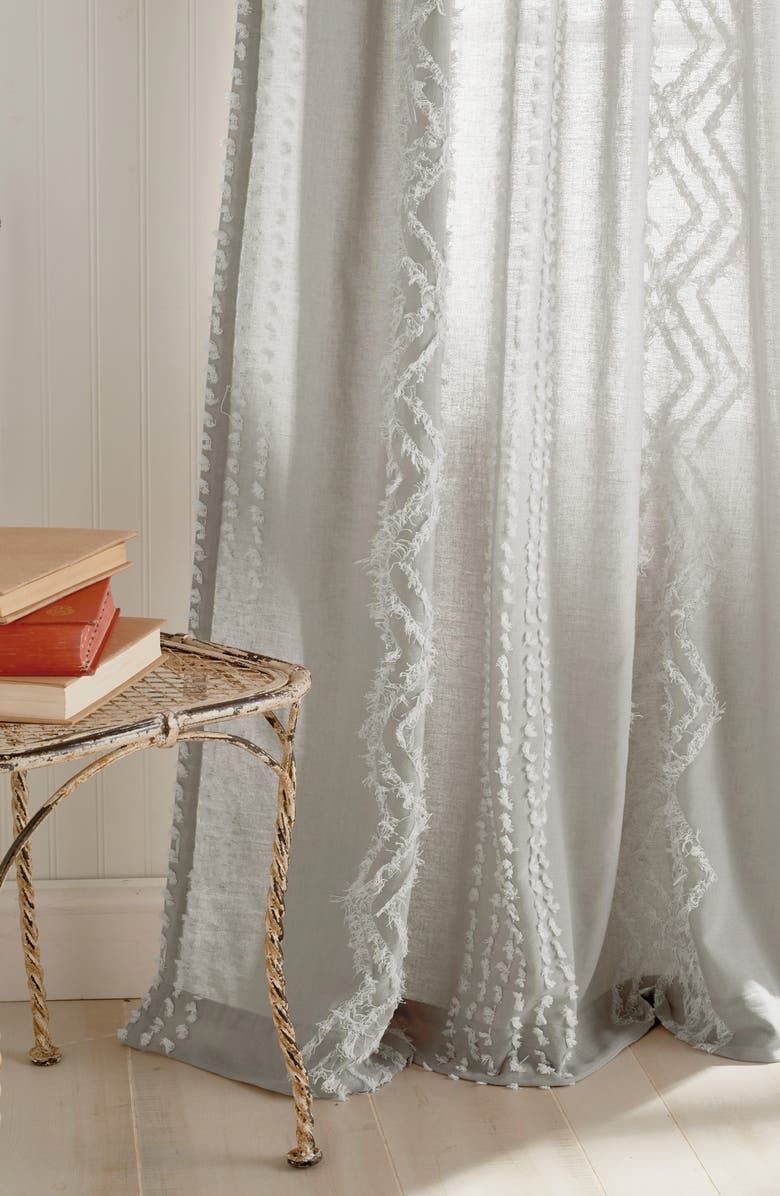 Peri Home Cut Geo Back Tab Single Curtain Panel | Nordstrom