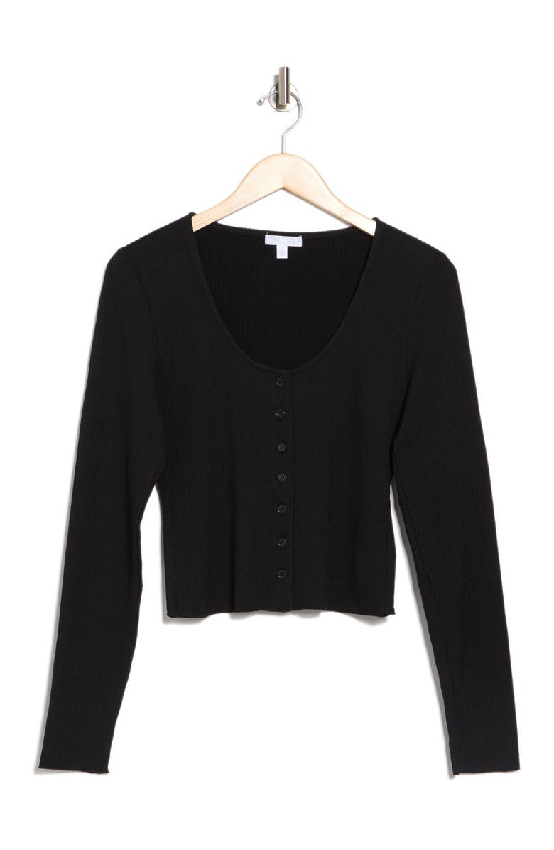 Abound Scoop Neck Button Front Top | Nordstromrack