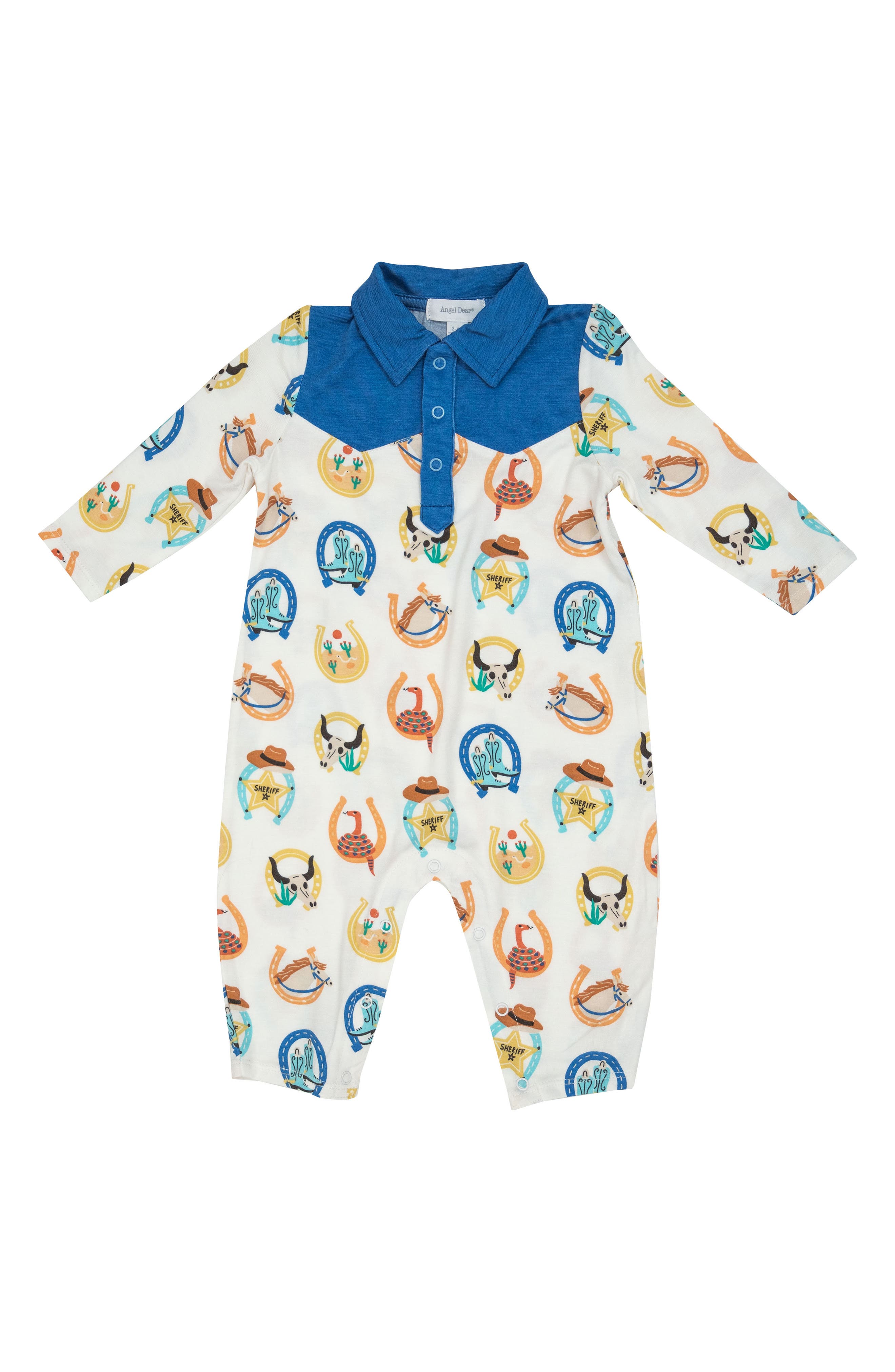 Angel Dear Western Print Romper | Nordstromrack