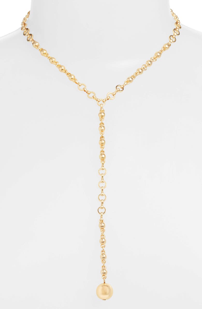 Ettika Ball Chain Lariat Necklace | Nordstromrack